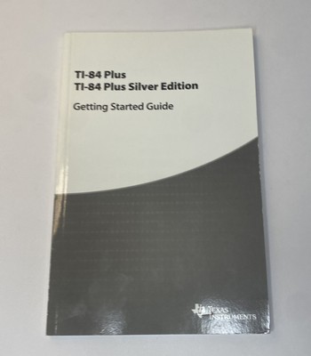 Ti 84 Plus Silver Edition Guidebook By Texas Instruments Book Paperback ...