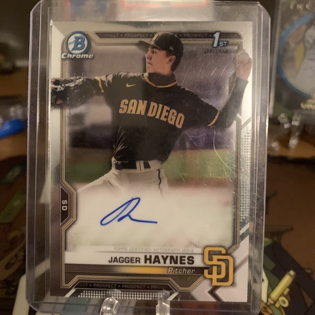 2021 Bowman Chrome - Prospect Autographs #CPA-JH Jagger Haynes (AU, RC ...