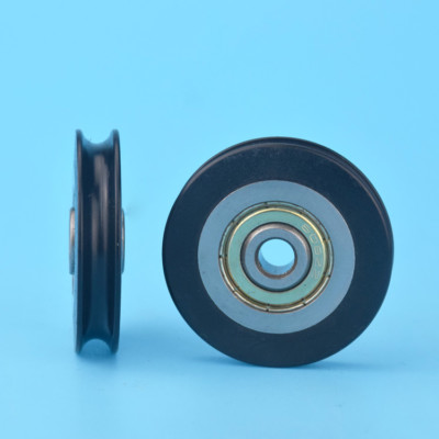 5pcs U Nylon plastic Embedded Groove Ball Bearings 6*39*8mm Guide ...