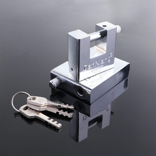 Heavy Duty Anti Rust Shutter Padlock High Security Shackle Lock With 3 ...