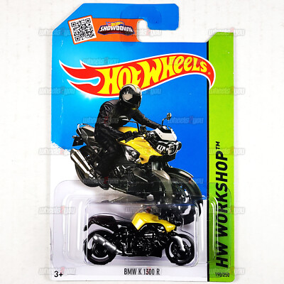 2015 Hot Wheels BMW K 1300 R #190 yellow Motorcycle - HW Workshop - 1: ...