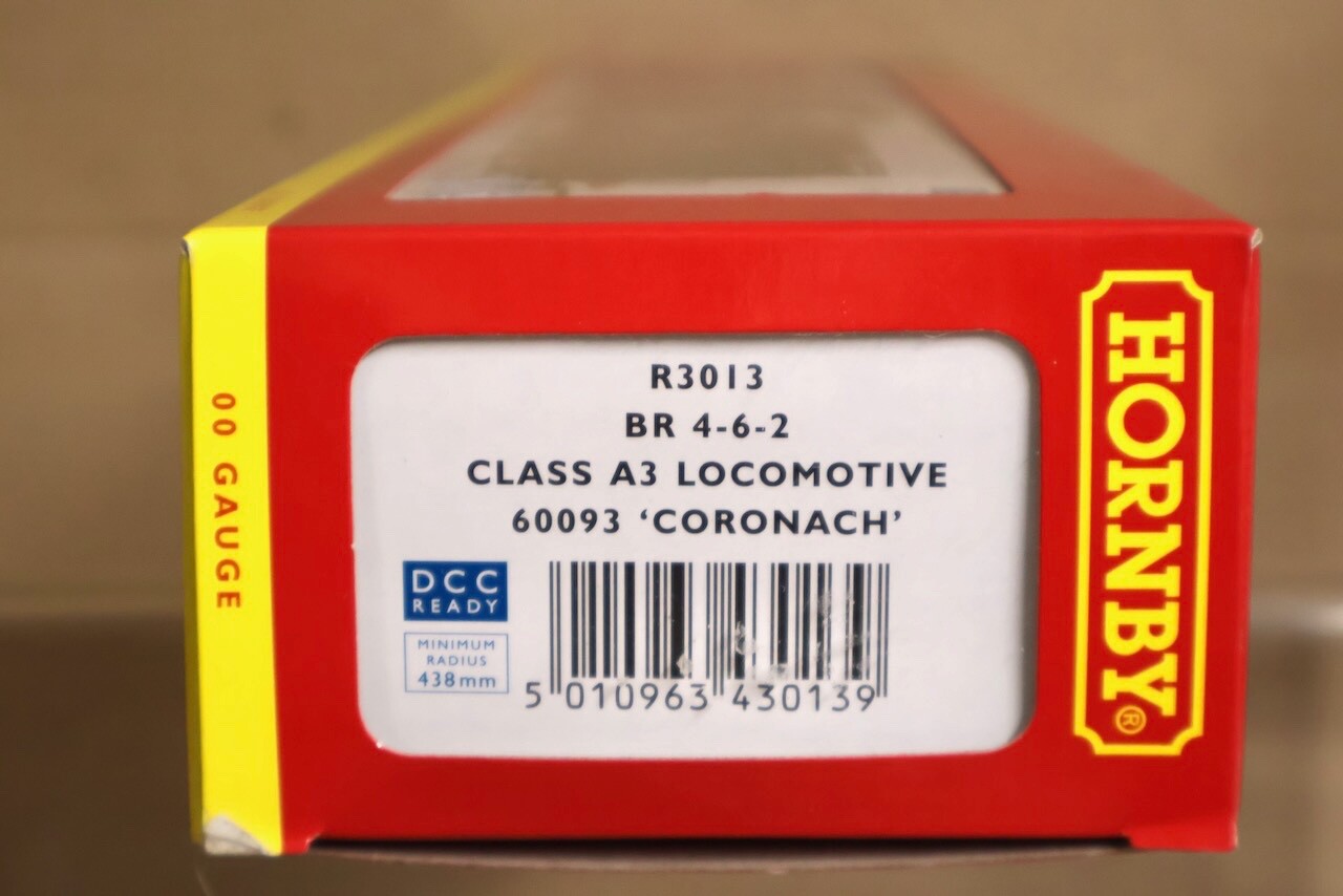 HORNBY R3013 DCC READY BR 4-6-2 CLASS A3 LOCOMOTIVE 60093 CORONACH MINT ...