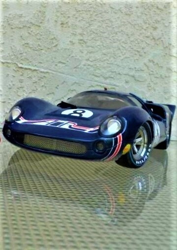 Race Car 1 Le Mans Custom Built Metal Body Model 18 Racing Racer 24 ...