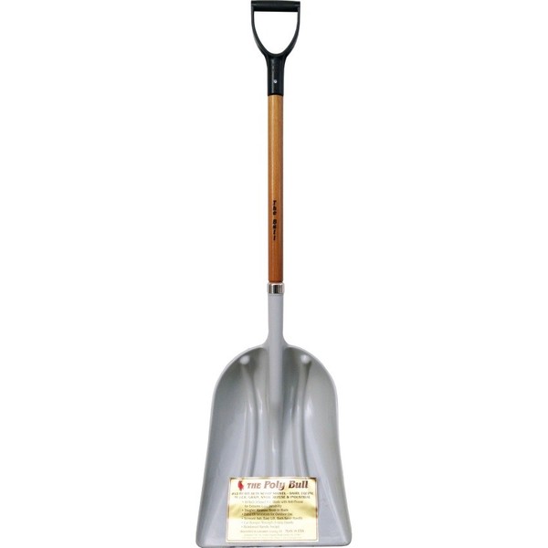 Bull Gater Grey Poly Bull Grain Snow Scoop With Collar 12 X 30 Inch ...