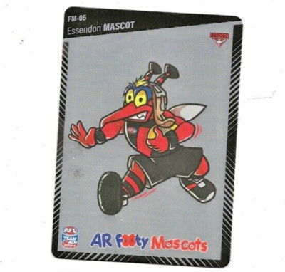 2024 AFL TEAMCOACH SILVER MASCOT ESSENDON FM 05 CARD AR FOOTY MASCOTS ...