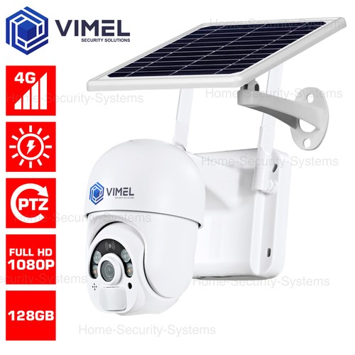 4G LIVE View 24/7 Security Camera Solar PTZ Smart Phone Play Outdoor ...