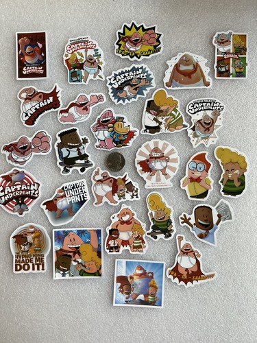 Captain Underpants Stickers (25) | eBay