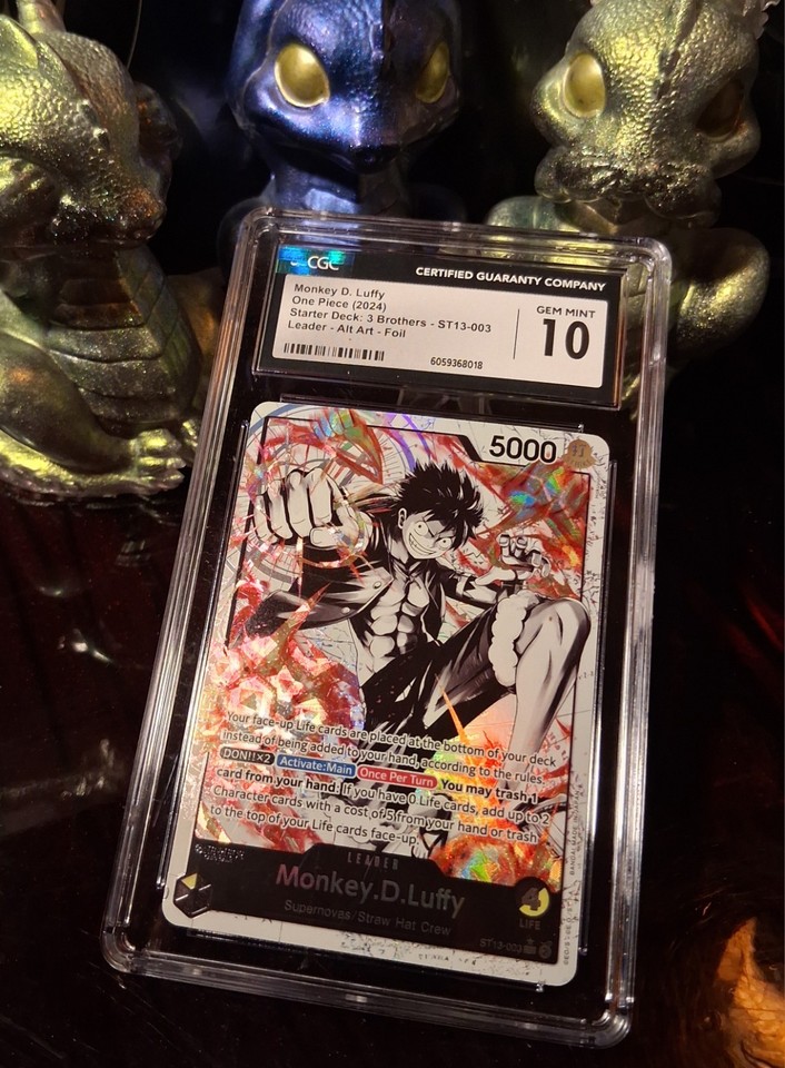 ️2024 Monkey D. Luffy ST13-003 Alt Art Leader CGC / PSA 10 ️ | eBay
