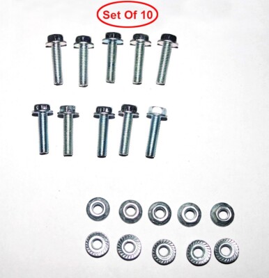 1 Inch Long Threaded Bolt 5.5mm With Nut Steel Set Of 10 Unit ECs ...