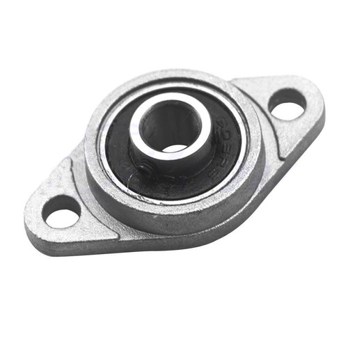 2Pcs 8mm Bore Diameter KFL08 Pillow Block Bearing Flange Rhombic ...