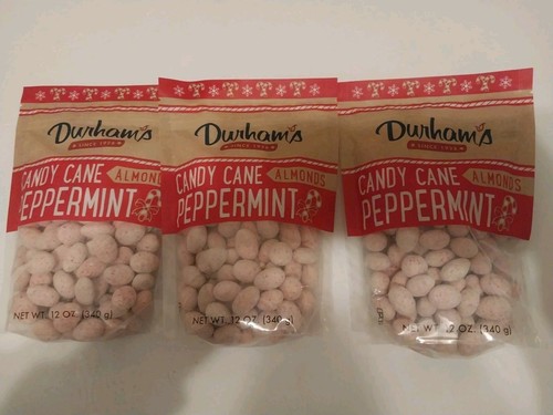 Durham’s white chocolate Peppermint flavored almonds (12 oz., lot of 3 ...