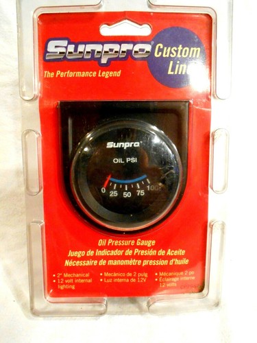 Sunpro Knee Knocker Mechanical Oil Pressure Gauge NIP | eBay