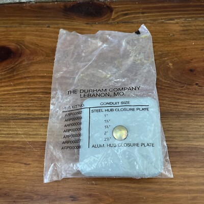 Durham Small Opening Meter Socket Hub Cover Plate Gray ARP00002 | eBay