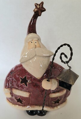 Tea Light Santa Figurine | eBay