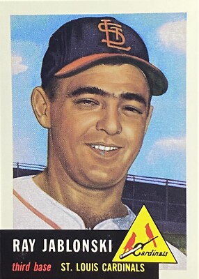 1991 Topps Archives 1953 #189 Ray Jablonski St. Louis Cardinals ...