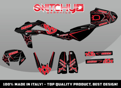 Set Sticker Graphics Kit Fast Red B for Motorcycle SM-R 450 510 2008 ...