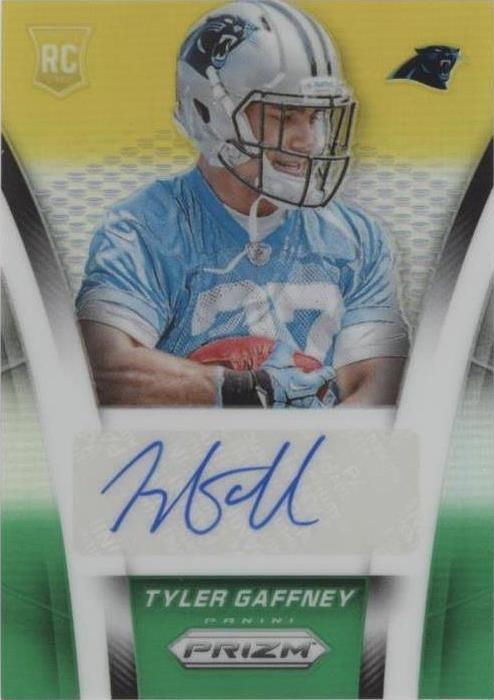 2014 Panini Prizm - Autographed Rookie Tyler Gaffney #AR-TG Neon Green ...