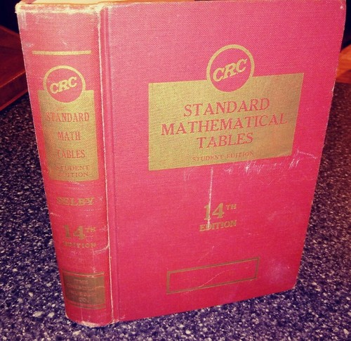 CRC Standard Mathematical Tables 14th Ed 1965 Vintage Reference ...