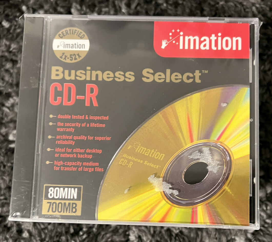 Imation CD-R 80 MIN/700MB 10-Pack 1x-52X Compatible Business Select ...