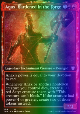 MTG Anax, Hardened in the Forge (264) Theros Beyond Death LP FOIL | eBay