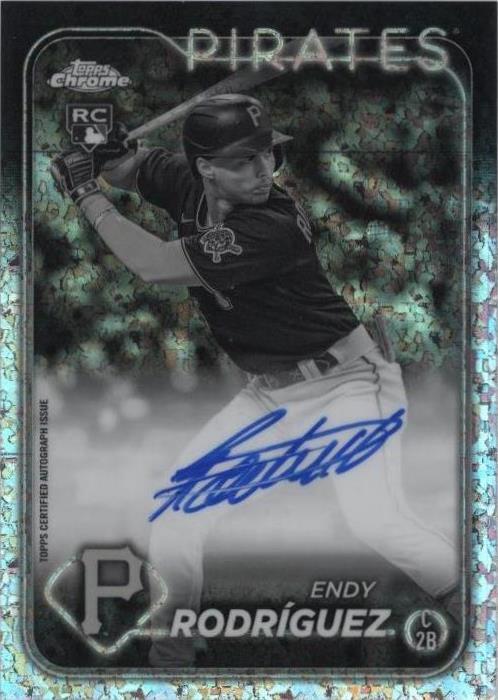 2024 Topps Chrome - Rookie Autographs Endy Rodriguez #RA-ER Black ...