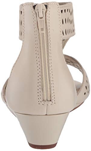 Clarks Womens Abigail Ruby Wedge Sandals Ivory Leather 10 Medium | eBay