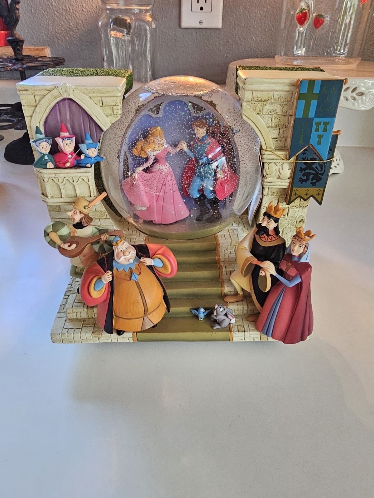 Disney Sleeping Beauty Once Upon A Dream Snow Globe Collectible