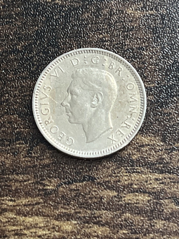 1950 Great Britain United Kingdom UK 6 Six Pence George VI Actual Coin ...