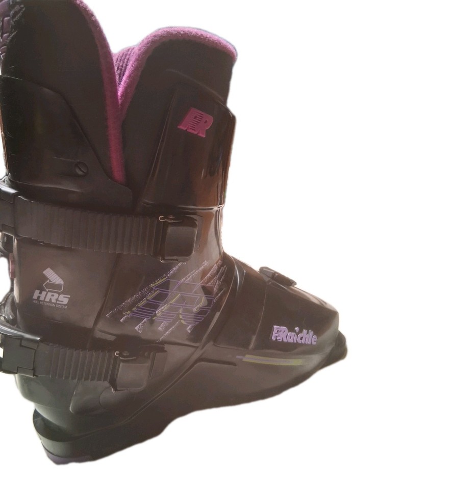 Vintage Raichle Women Ski Snow Boots Blk Purple EU 39 Mondo 25 HRS ...