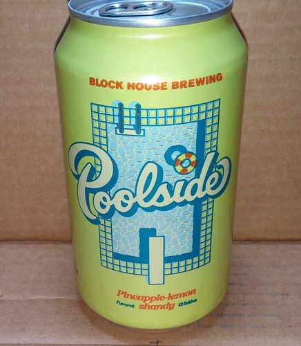 Poolside Pineapple-Lemon Shandy 12oz beer can 2024 Pittsburgh Brewing ...