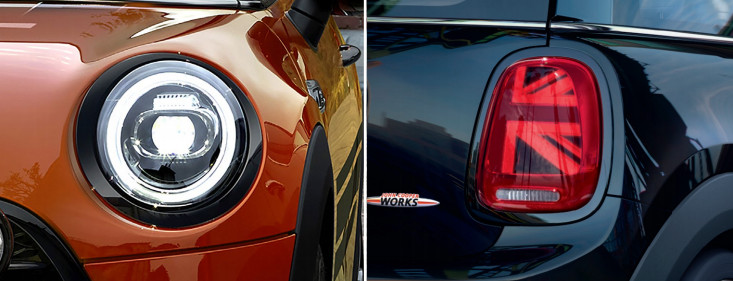 MINI F55 F56 F57 Gloss Black Front and Rear | Grelly UK