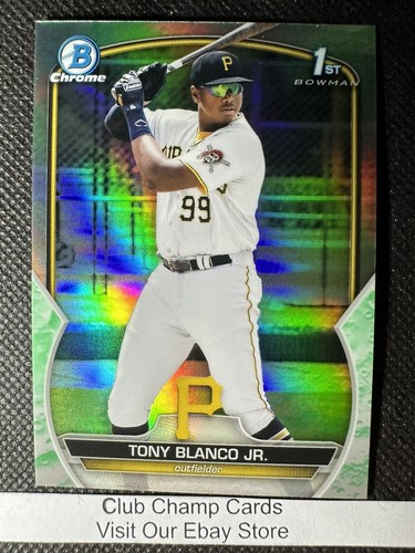 2023 #BCP-134 Tony Blanco Jr Bowman Chrome 1st Lunar Glow Refractor ...