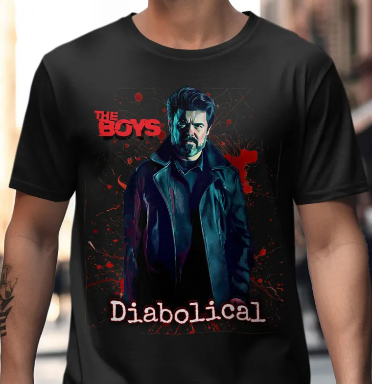 Billy Butcher, Diabolical Graphic T-Shirt, The Boys Merchandise | eBay