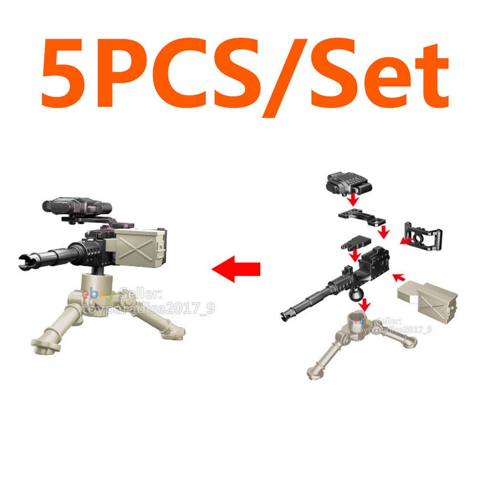 Custom Military Brick Weapons Gun Accessories For Minifigure DIY MOC | eBay