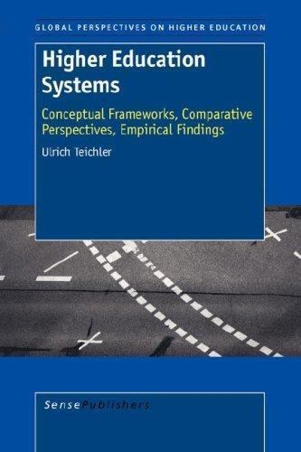 Higher Education Systems: Conceptual Frameworks, Comparative ...