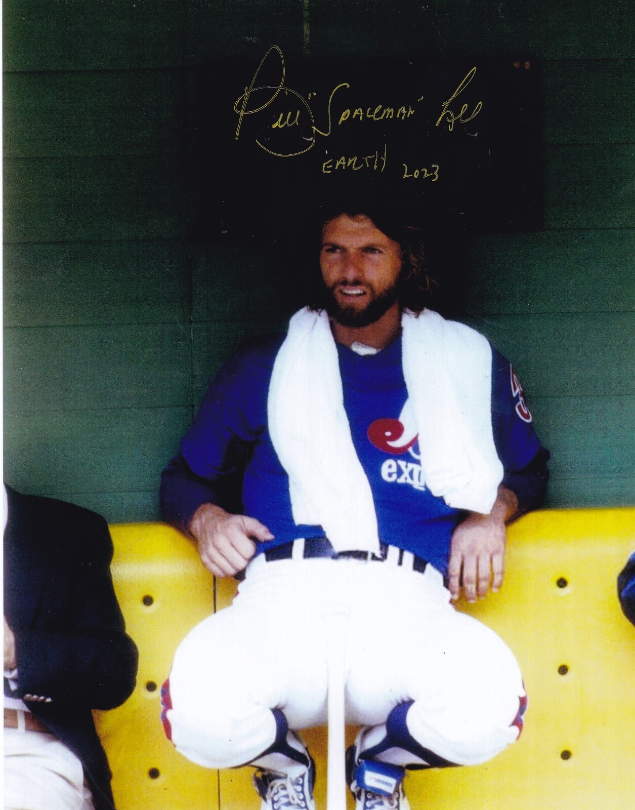 Signed BILL "Spaceman" LEE Earth 2023 8x10 Montreal Expos Autograph ...
