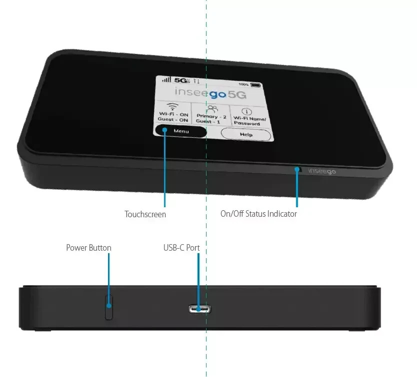 Inseego M2100 Hotspot 5G Verizon MiFi Mobile Hotspot 5G 4G, | eBay