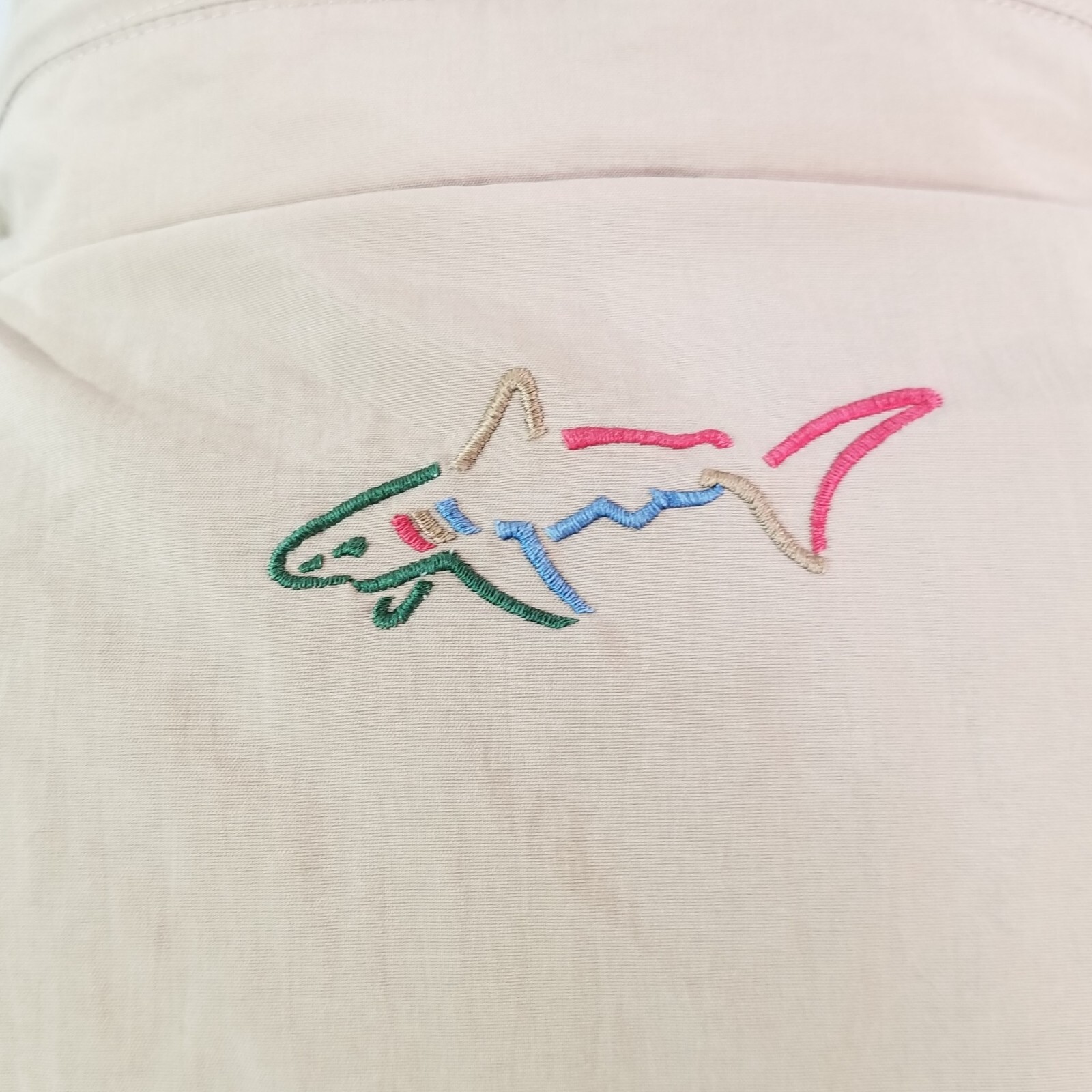 Greg Norman golf windbreaker jacket men's large beige… - Gem