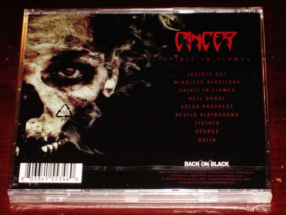 Cancer: Spirit In Flames CD 2021 Back On Black Records UK BOBV648CD NEW ...