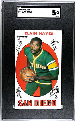 1969 Topps Basketball Elvin Hayes ROOKIE #75 SGC 5 EX | eBay