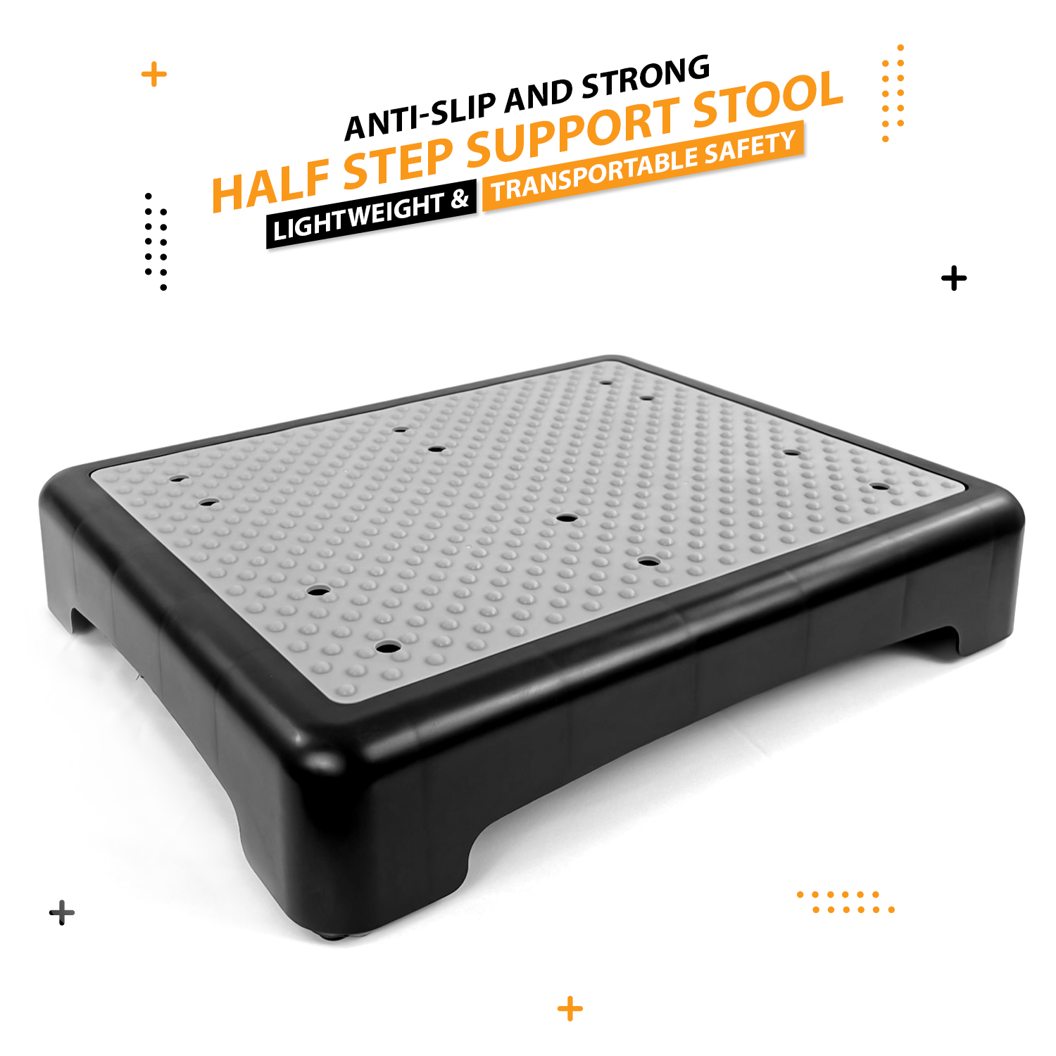 MOBILITY AID ANTI SLIP HALF STEP ELDERLY DISABILITY DOOR WALKING STOOL ...