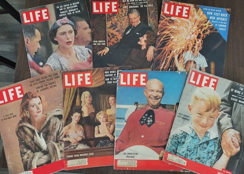 7 Vintage 1955 LIFE Magazines Margaret in Trinidad, Prime Minister ...