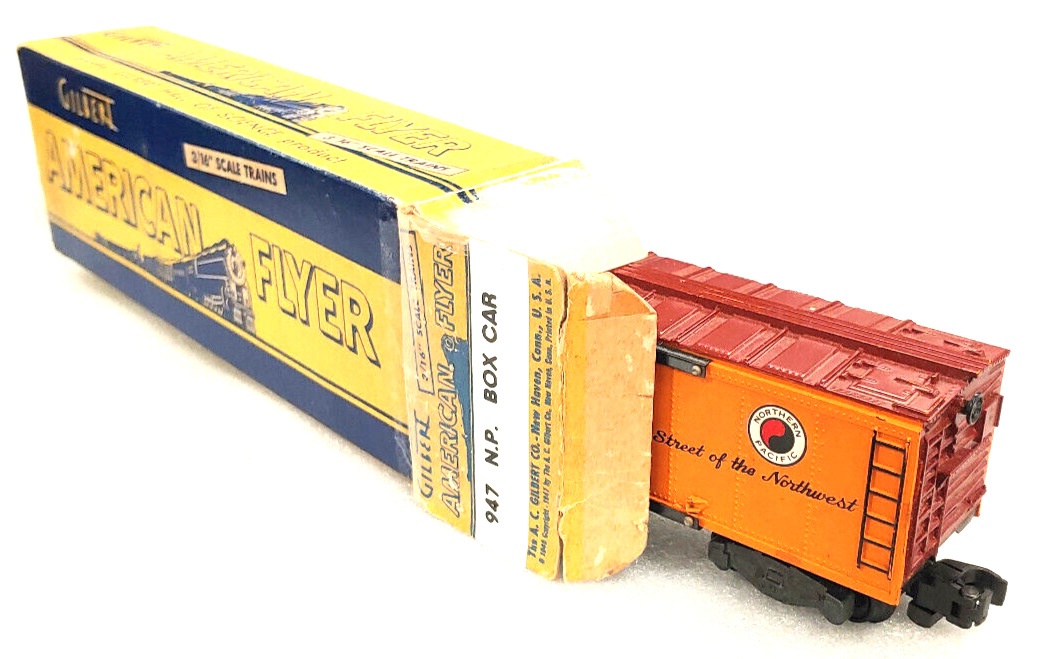 AMERICAN FLYER S GAUGE - 947 NORTHERN PACIFIC BOX CAR READY-TO-RUN ...