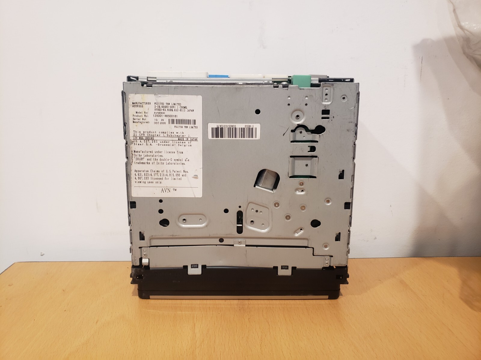 Fujitsu Eclipse AVN 6600In-dash DVD/CD Navigation System 6.5" Display ...