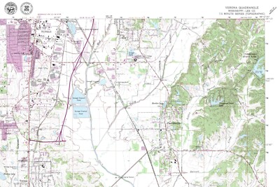 Verona Quadrangle Mississippi 1966 USGS Topo Map 7.5 Minute Topographic ...
