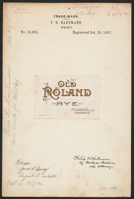 Photo: P. H. Hartmann for Old Roland Rye brand Whisky | eBay