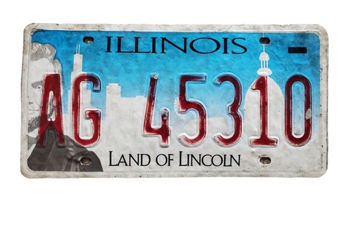 VTG Illinois Land of Lincoln Classic Collectible License Plate AG 90s ...