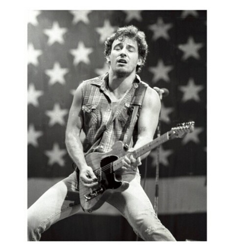 Miniature Guitar With Stand For BRUCE SPRINGSTEEN Memorabilia Display ...