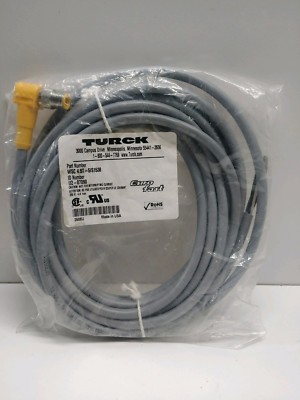 NEW OLD STOCK! TURCK EURO-FAST MOLDED CORD-SET WSC-4.5T-5/S1538 U2 ...