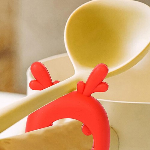 Silicone Utensil Rest-Non-Slip Spoon Holder Stove Organizer Steam ...